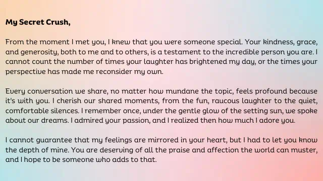 20 Impressive Love Letters For A Crush - LoverJournal