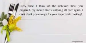 100 Thank You For The Delicious Food Messages - LoverJournal