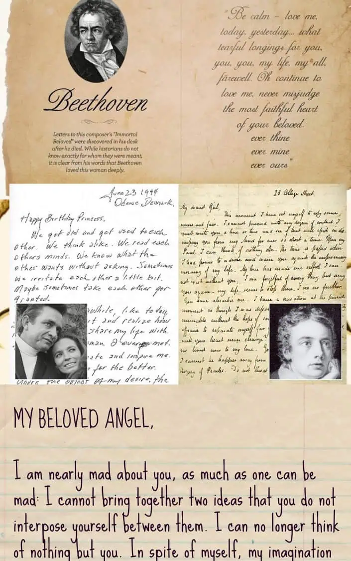 50 Famous Love Letters In History - LoverJournal