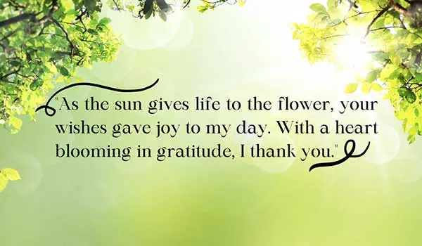 200 Emotional Thank You Messages For Birthday Wishes - Lover Journal
