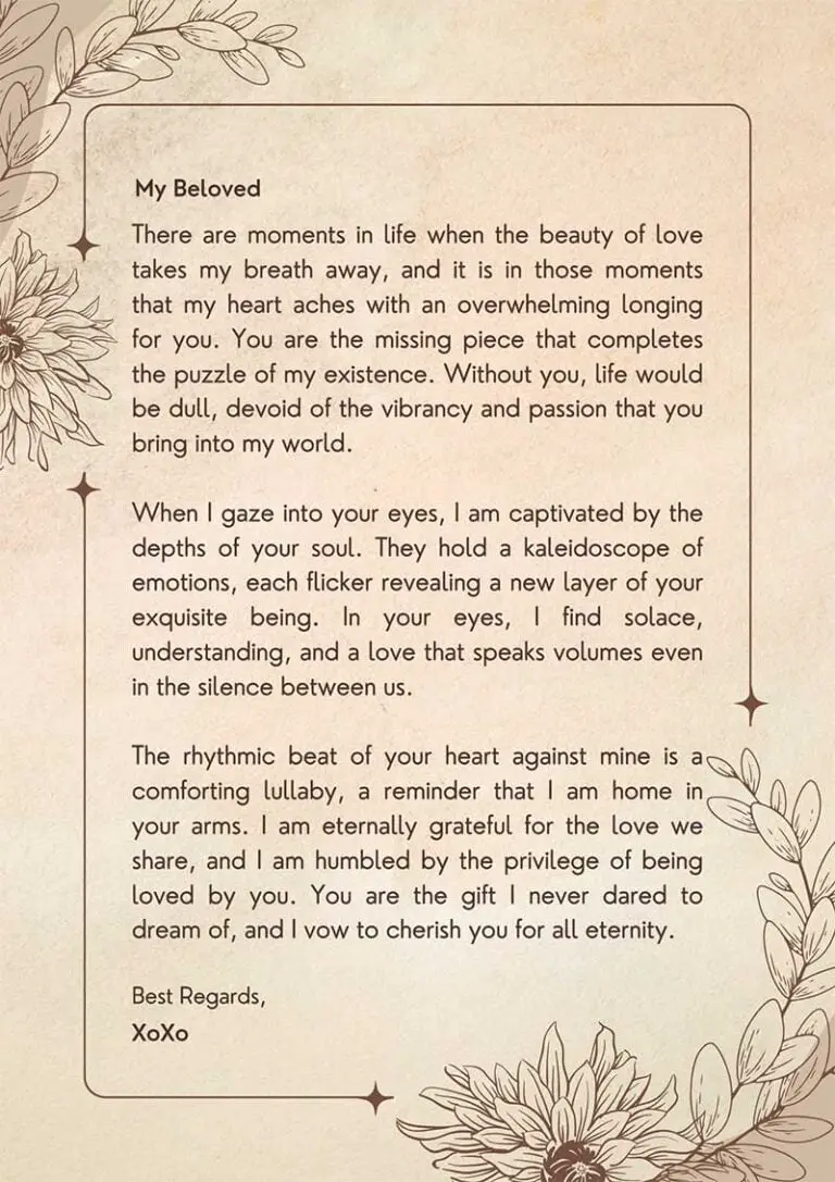 20 Heart Touching Love Letters To Make Her Cry - LoverJournal