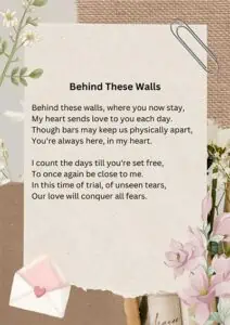 20 Supportive Prison Poems For Him - LoverJournal