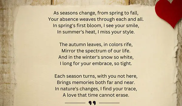 50 I Miss You Poems For Him To Express Love - LoverJournal