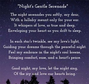 100 Mesmerizing Good Night Poems For Her - LoverJournal