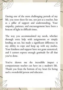 30 Heart Touching Letters For Teacher - LoverJournal