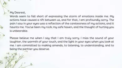 30 Apology Letters For Hurting Someone You Love - LoverJournal