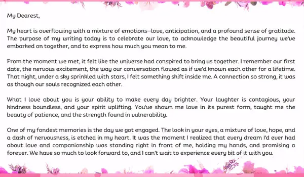 30 Love Letters To Fiance To Spice Your Moments - LoverJournal