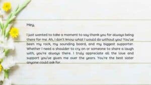 30 Caring And Lovable Letters To Sisters - LoverJournal