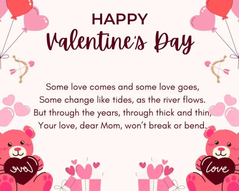 100 Valentines Day Poems For Mom To Express Your Gratitude - LoverJournal